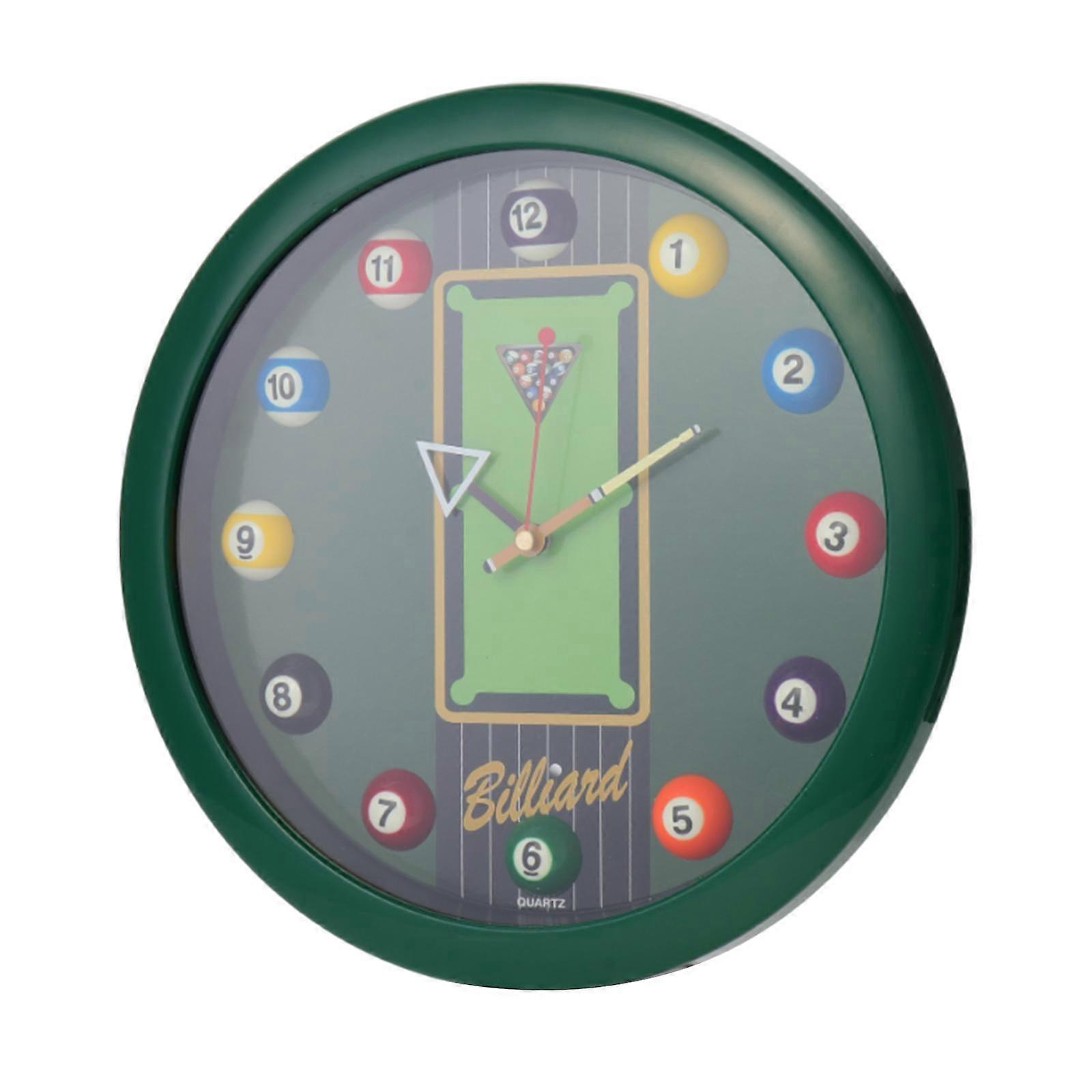 Billiard Pool Ball Wall Clock Wall Decoration for Pool Hall Snooker ...