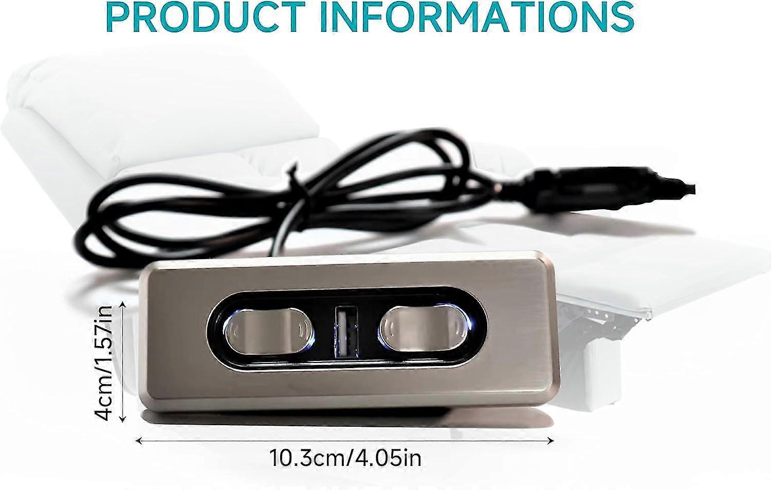 5 Button Electric Sofa Remote, Recliner Lift Controller, Dual Motor 12V ...