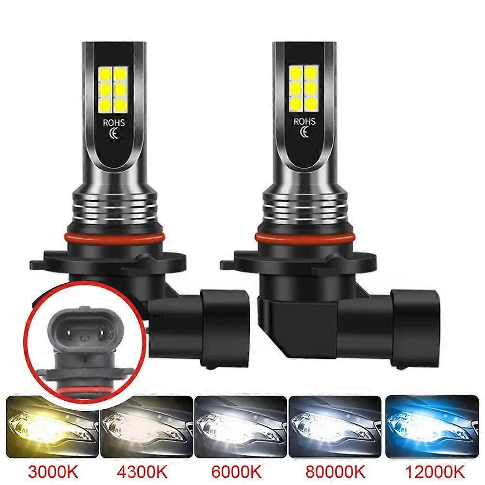 2Pcs H11 H8 LED Car Fog Light Bulbs Headlight H9 H4 H7 H1 9005 HB3 9006 HB4 H16JP Driving ...