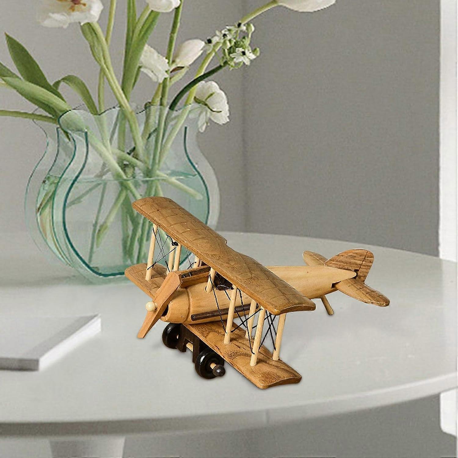Airplane Models Wooden Aircraft Handicraft Model Portable Airplane ...