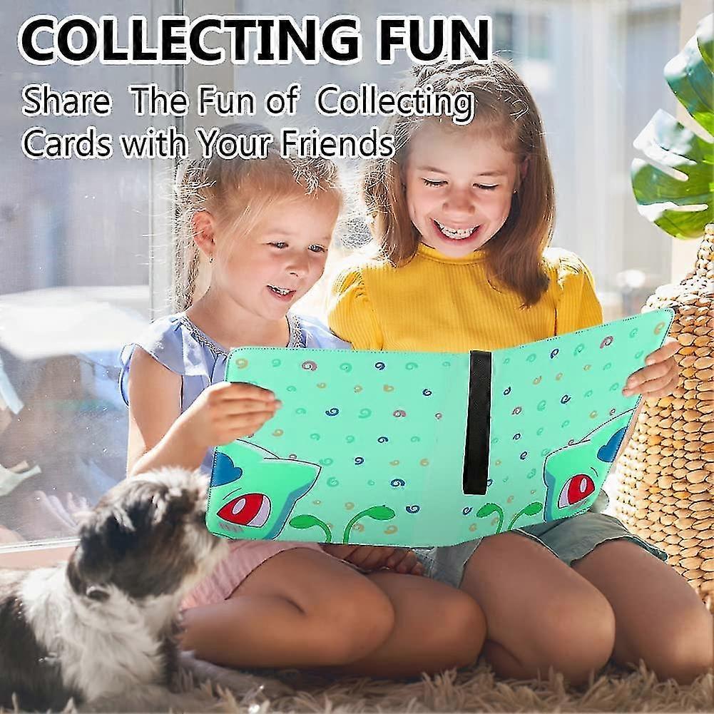 Card Binder Bulbasaur, Pu Cards Pack Folder 400 Pockets With Zip ...