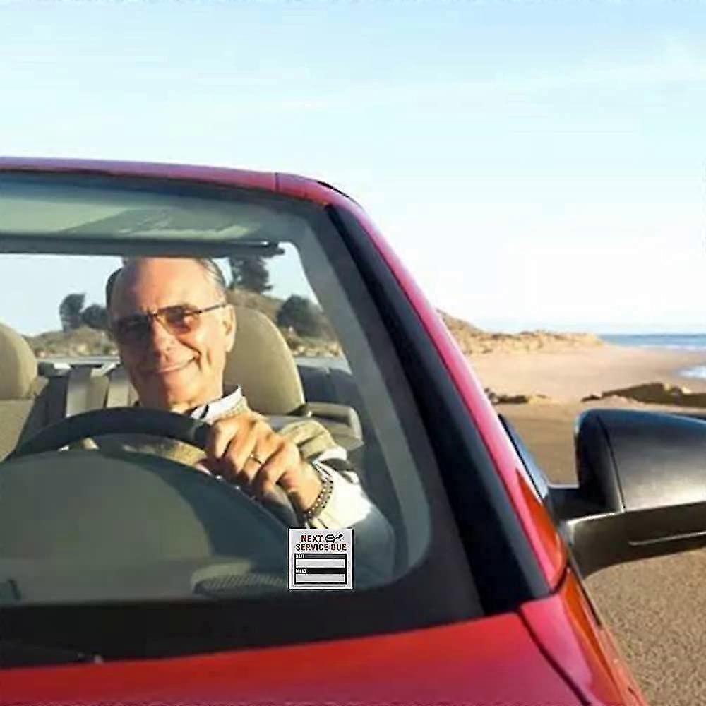 300 Oil Change Stickers - 2x2 Black Service Stickers Roll For Next Due ...