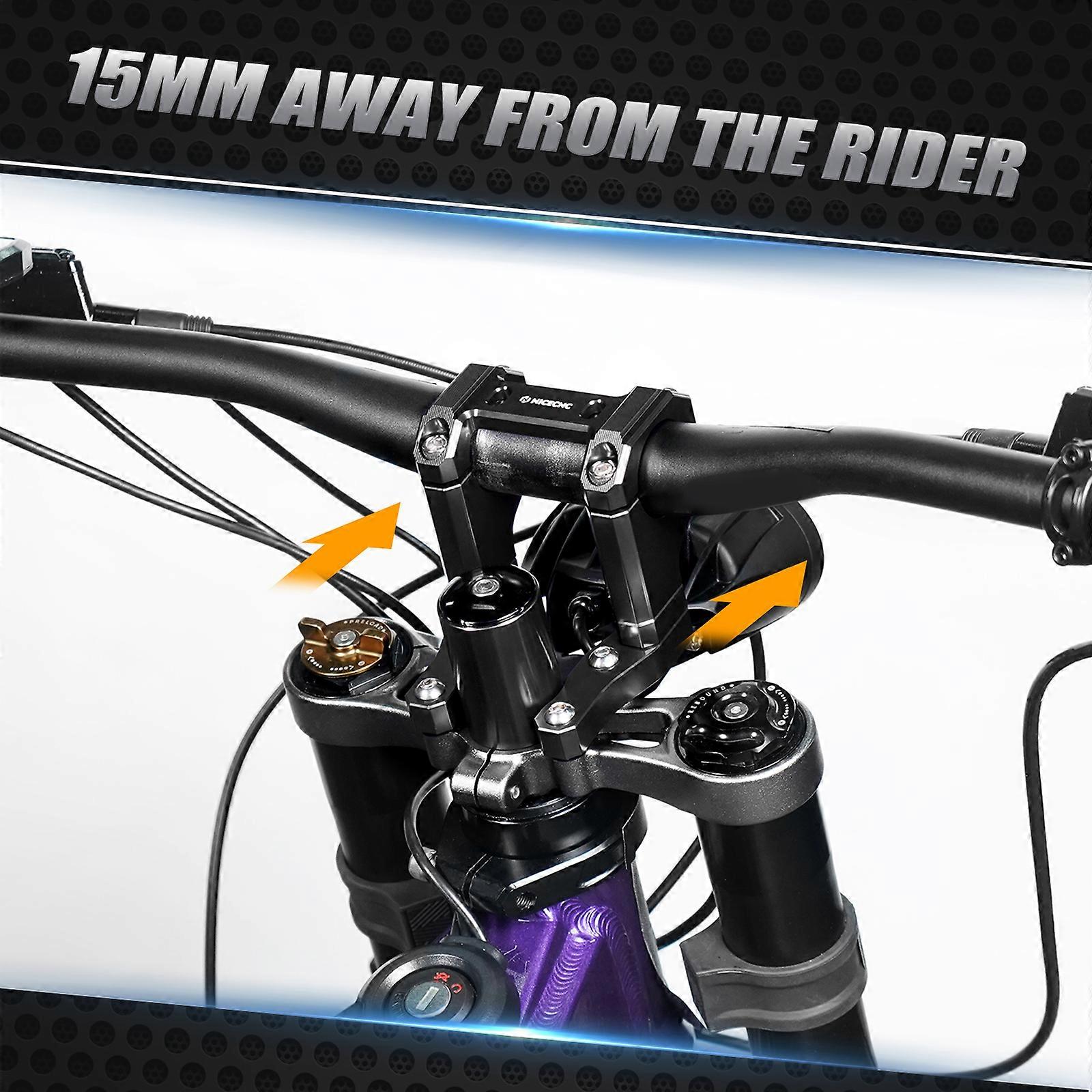 For Surron Handlebar Bar Riser Mount Bracket & Brake Reservoir Caps For ...