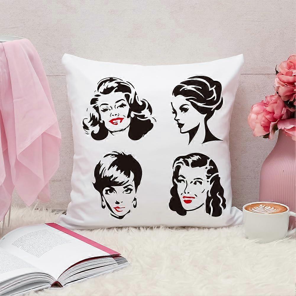 Golden Girls Stencil 11.8x11.8" Realistic Lady Avatar Painting Stencils ...