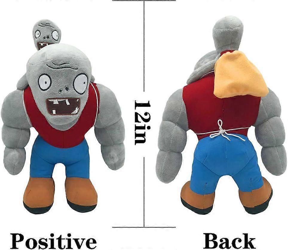SBSG Plants V.S. Zombies Plush Toys, 12 Muscle Zombie Stuffed Doll for ...