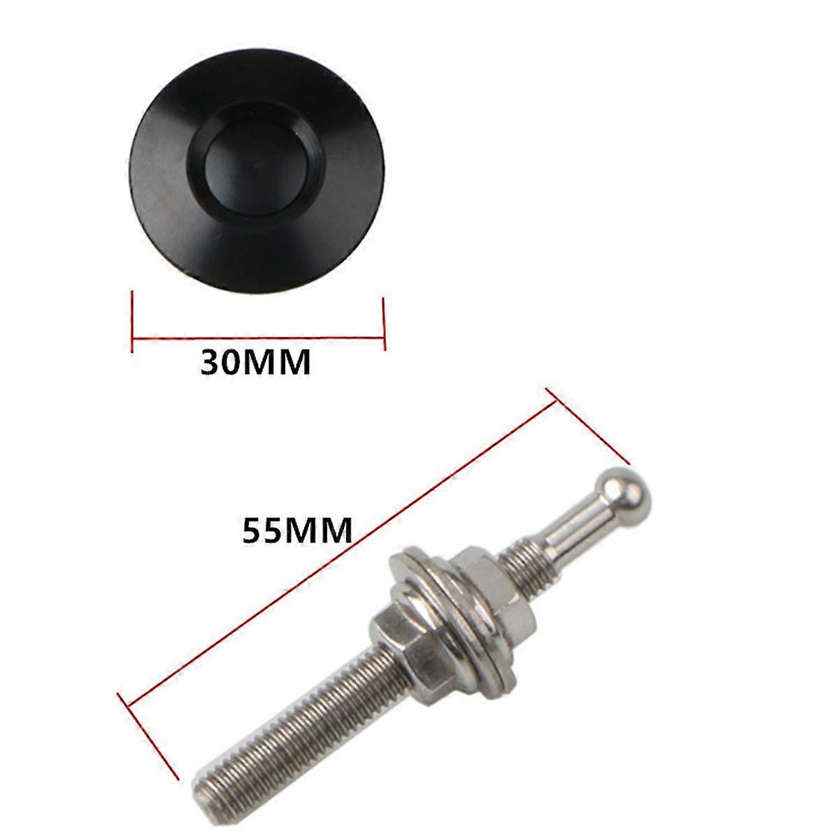 Bonnet Cover Lock Key Pin Hood Pin Lock Clip Universal Car Push Button ...