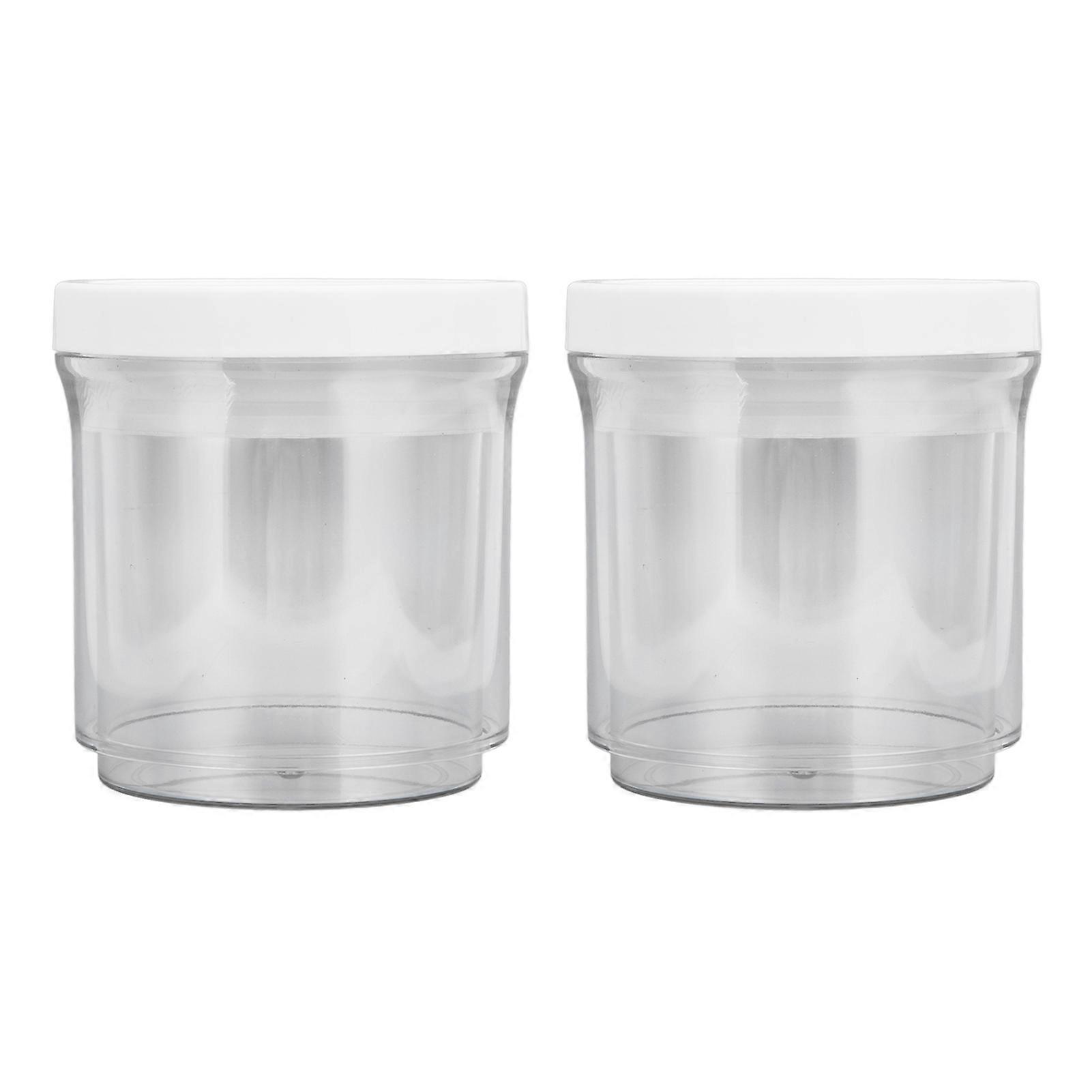 2Pcs Vacuum Container Push Type Retractable Adjustable Food Storage Box ...