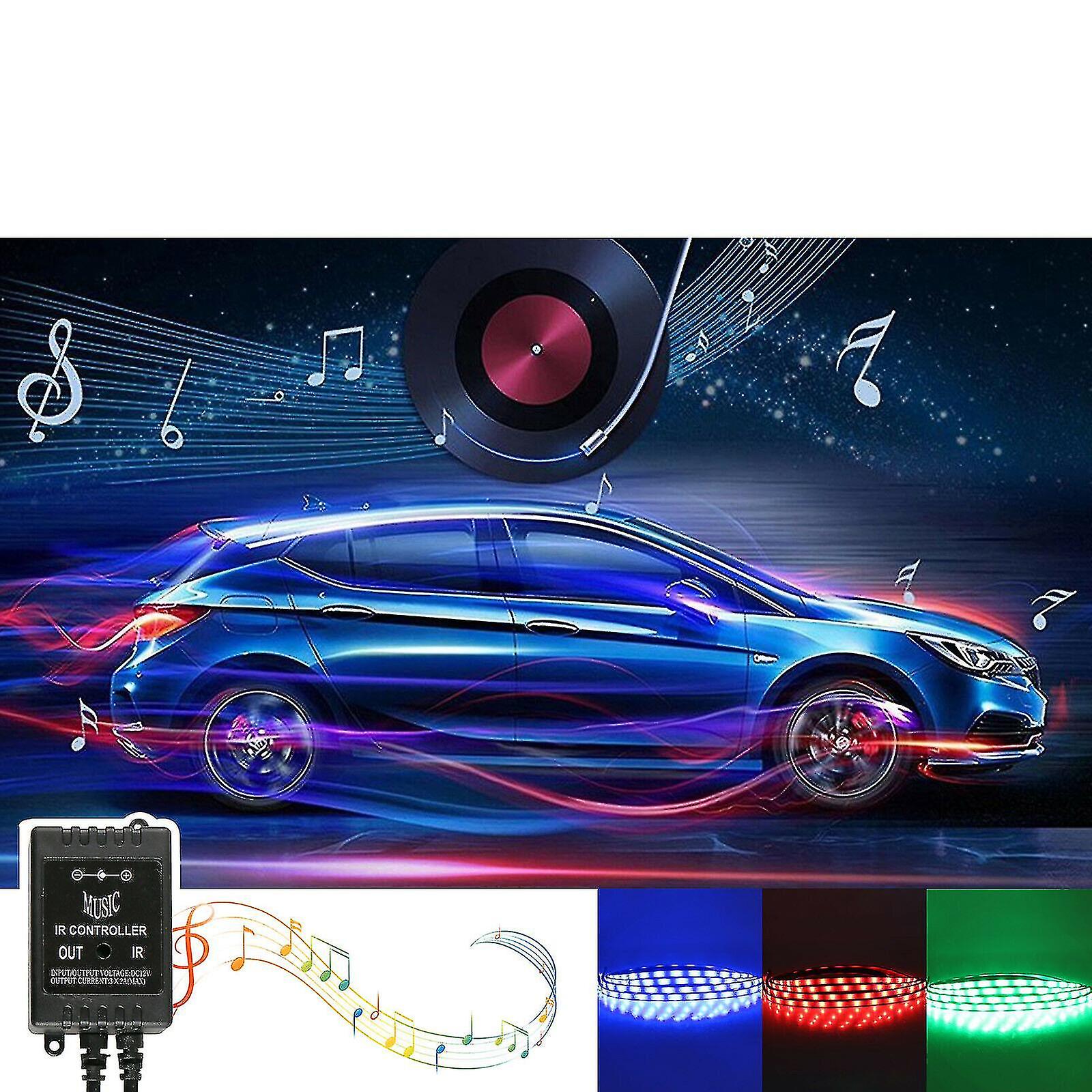 Rgb Led Strip Under Car Underglow Underbody System Neon Light Kit ...