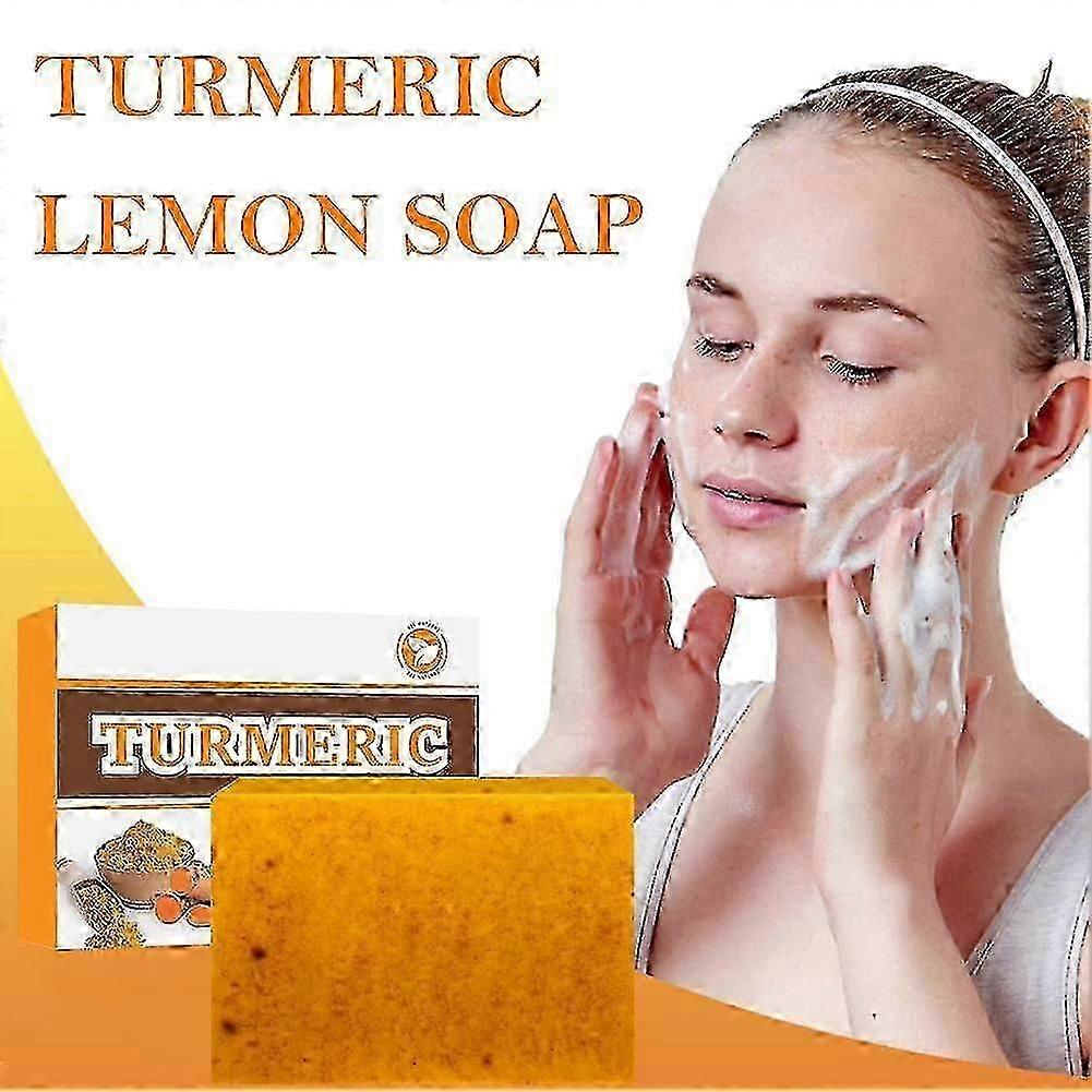 2x Lemon Turmeric Kojic Acid Soap Bar Turmeric Face And Control Acne ...