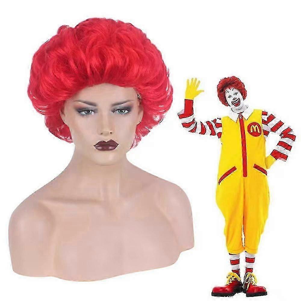 Ronald Mcdonald The Clown Red Yellow Fancy Dress Adults Costumes Mens ...