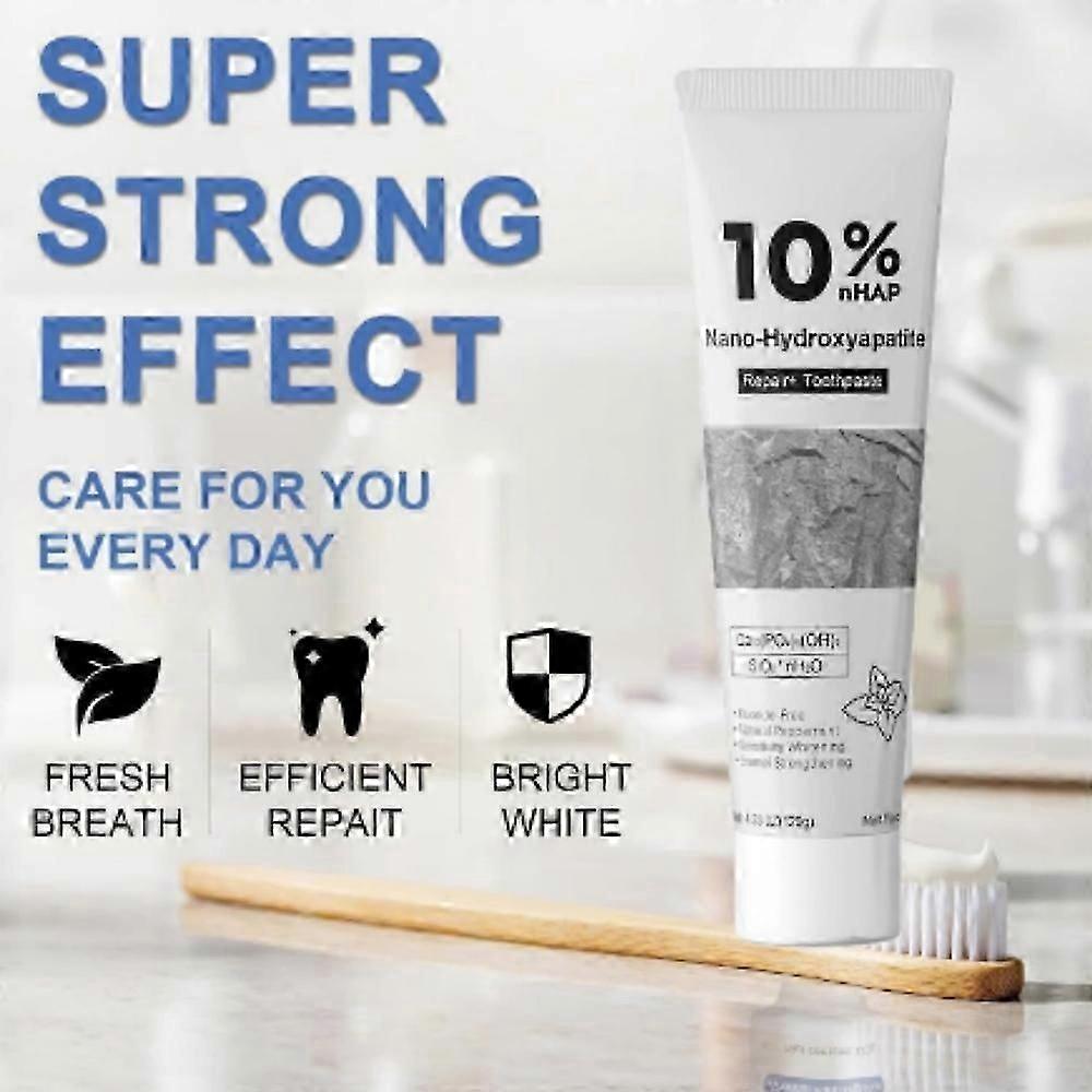 Nano-Hydroxyapatite Repair Toothpaste 1-3X 10% - Advanced Formula for ...