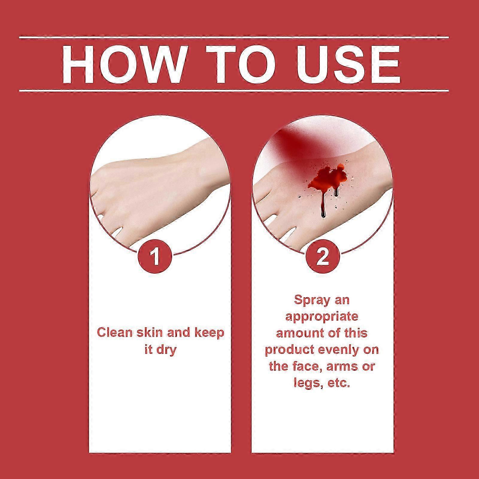 Halloween Plasma Spray - Realistic Fake Blood Makeup for Thrilling ...