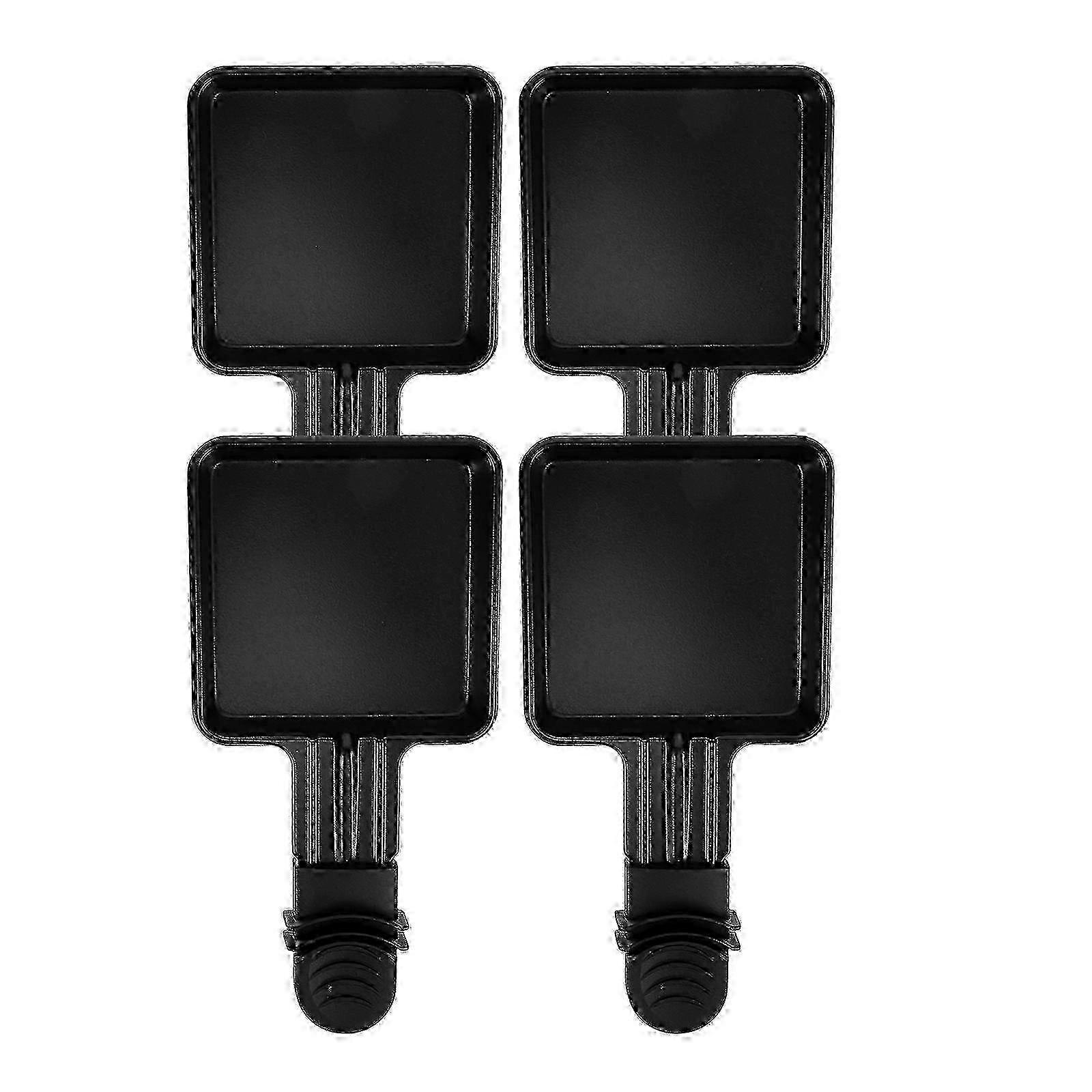 2025 4pcs Square Shape Mini Raclette Grill Pans Stainless Steel ...