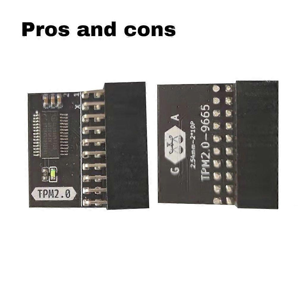 TPM 2.0 Security Module for Motherboards 20-1 Pin Encryption Memory ...