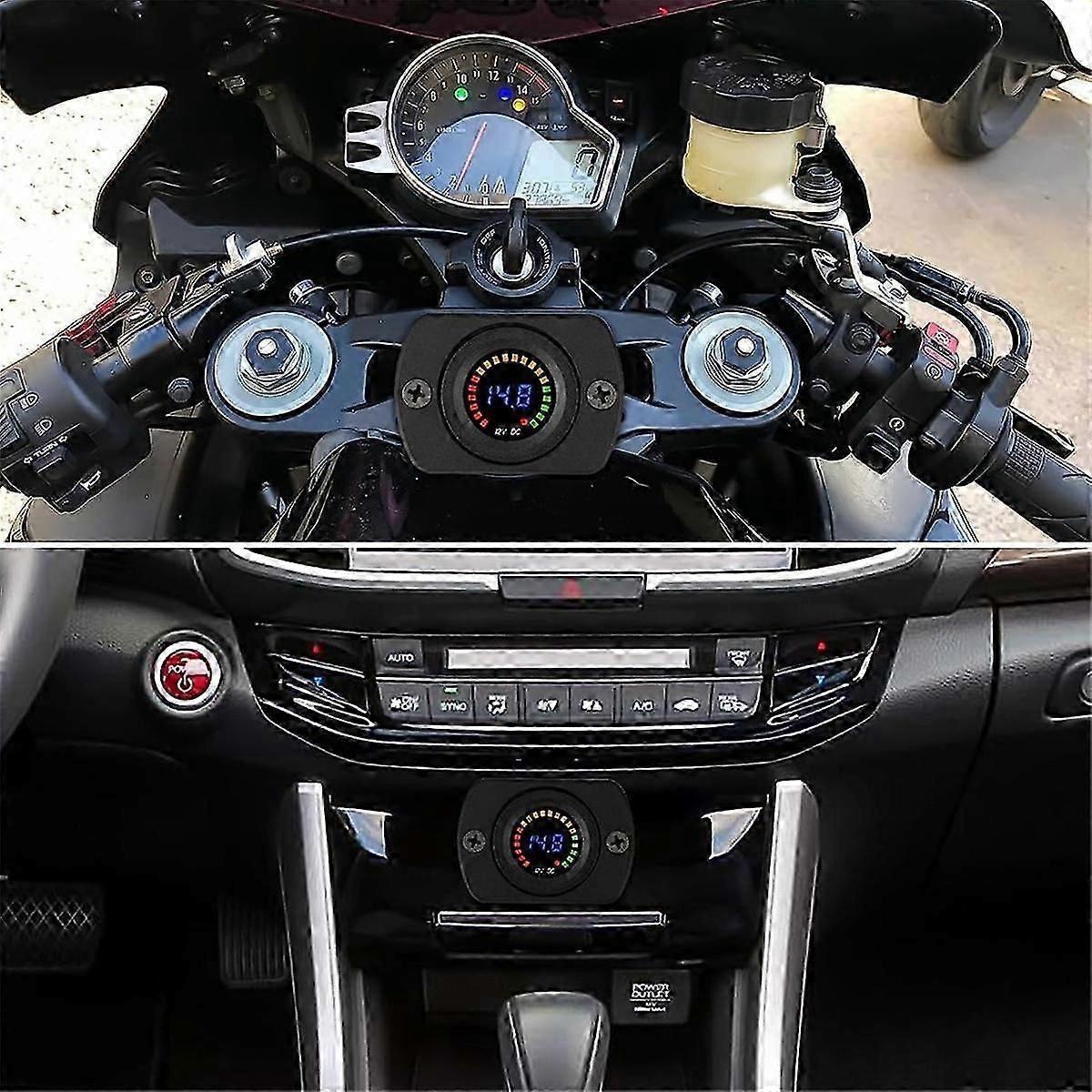 Voltage Meter 12v Led Digital Display Voltage Meter Car Voltmeter ...