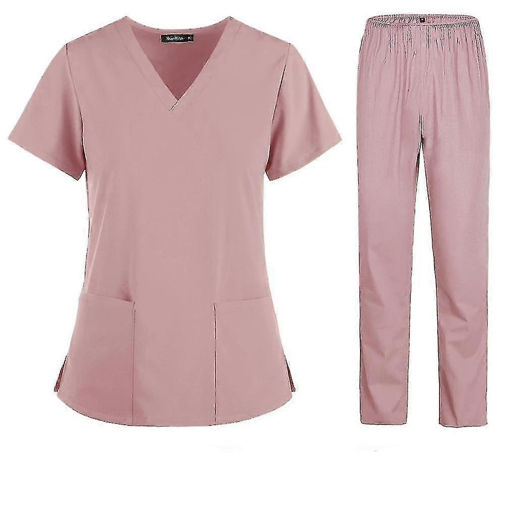 Nurse Women Fabric Short Sleeve Medical Uniforms | Fruugo UK