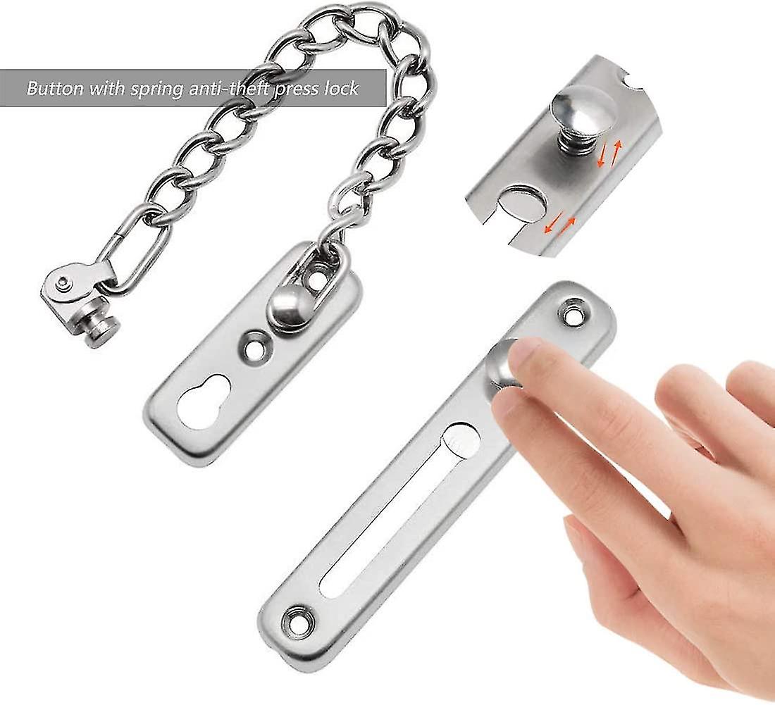 Door Latch Guard Chain, Door Safety Chain Door Chain Sliding Safety ...