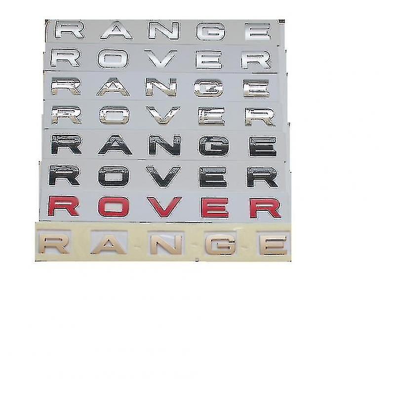 Number Letters Word " Range Rover " Car Trunk Badge Emblem Badges ...
