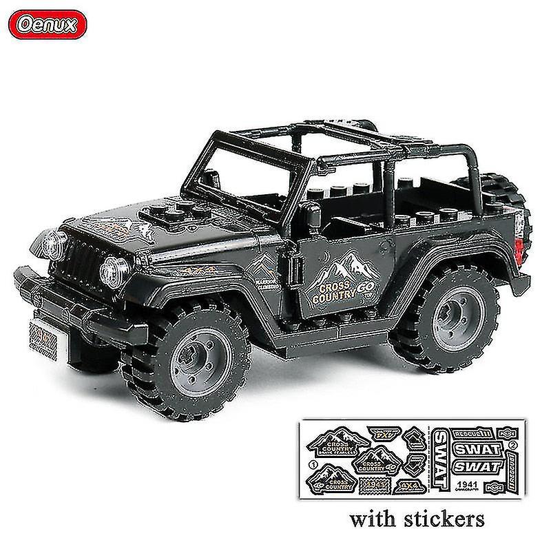 New Arrival Military Jeeped Car Vehicle Model Building Block Mini Army ...