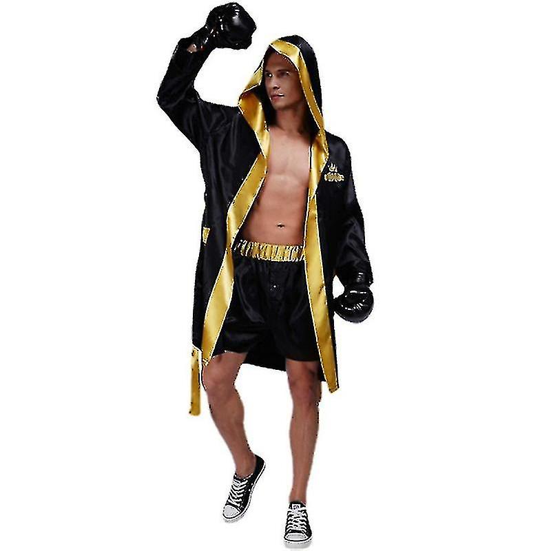 Adult Men Boxing Costume Heavyweight World Champion Boxer Includes Robe ...