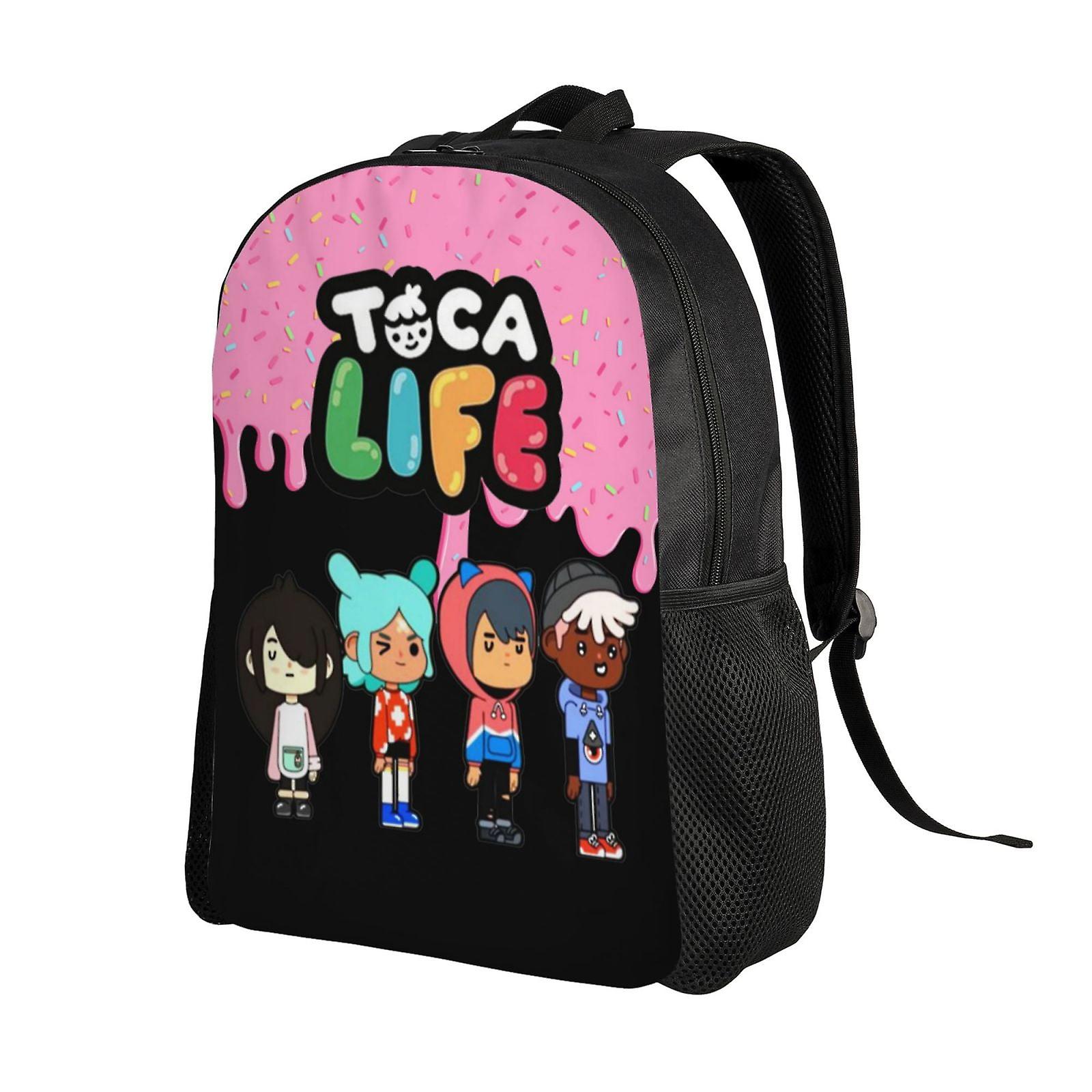 Toca Life World School Backpack Kids Bookbag Large For School Office ...