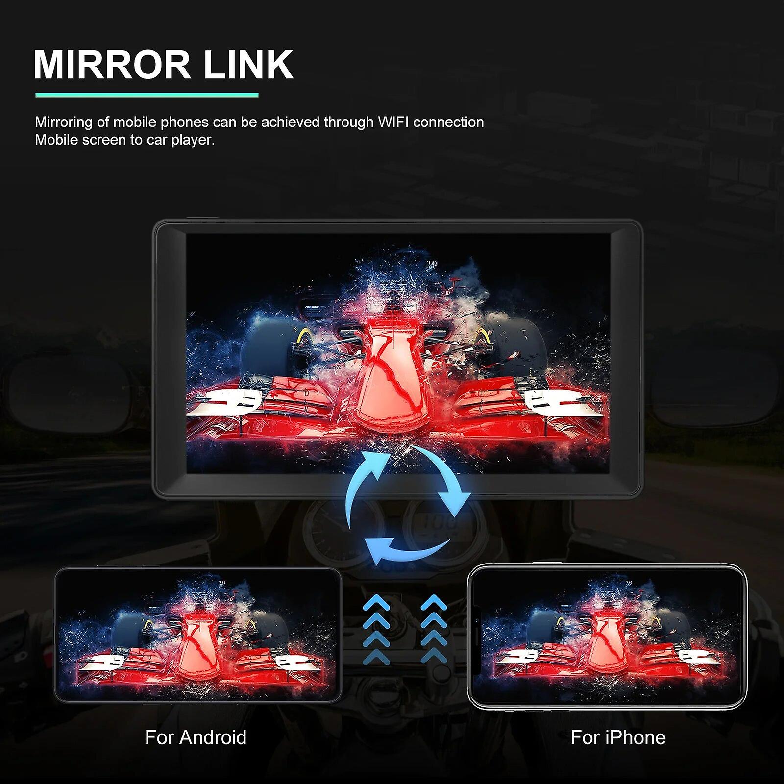 9 Carplay Monitor Portable Smart Player Wireless Carplay Android Auto ...