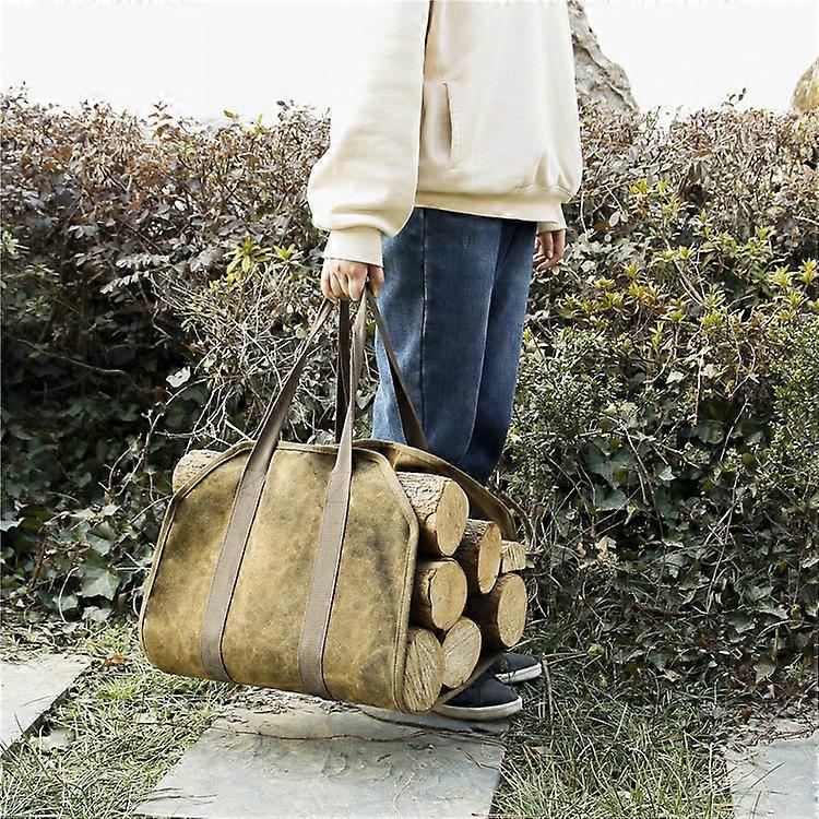 Heavy Log Handling Bag Wood Transport Bag Firewood Bag Canvas Logging ...