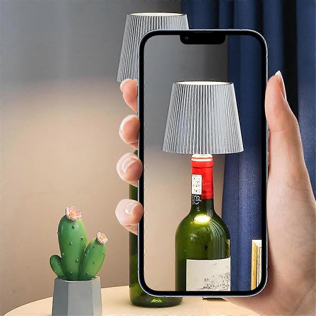 LED Wine Bottle Wireless Bottle Lamp Shade for Liquor Bottles 3 Color ...