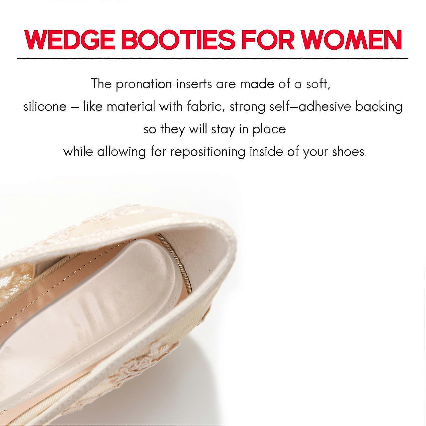 Medial & Lateral Heel Wedge Silicone Insoles for Supination and ...