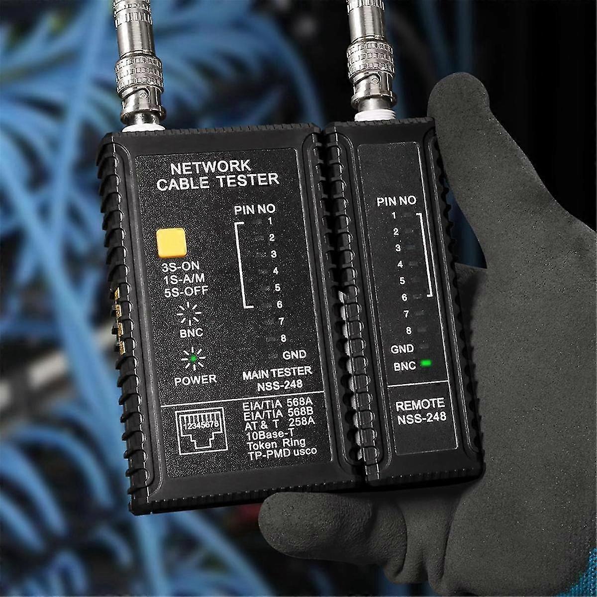 Coax Continuity Tester, Network Cable Tester for Data & Coax Cables ...