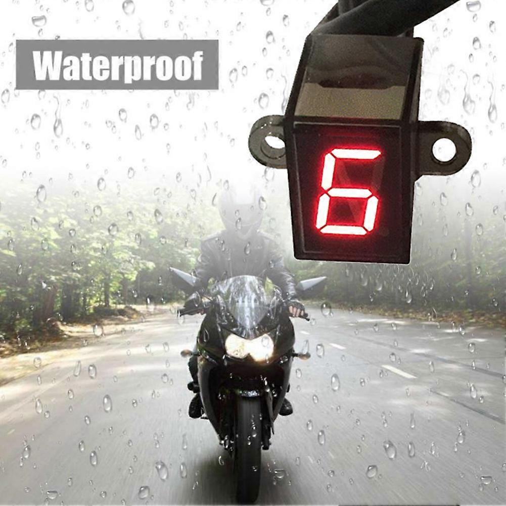 12V Universal Motorcycle Digital LED Gear Indicator Shift Lever Sensor ...