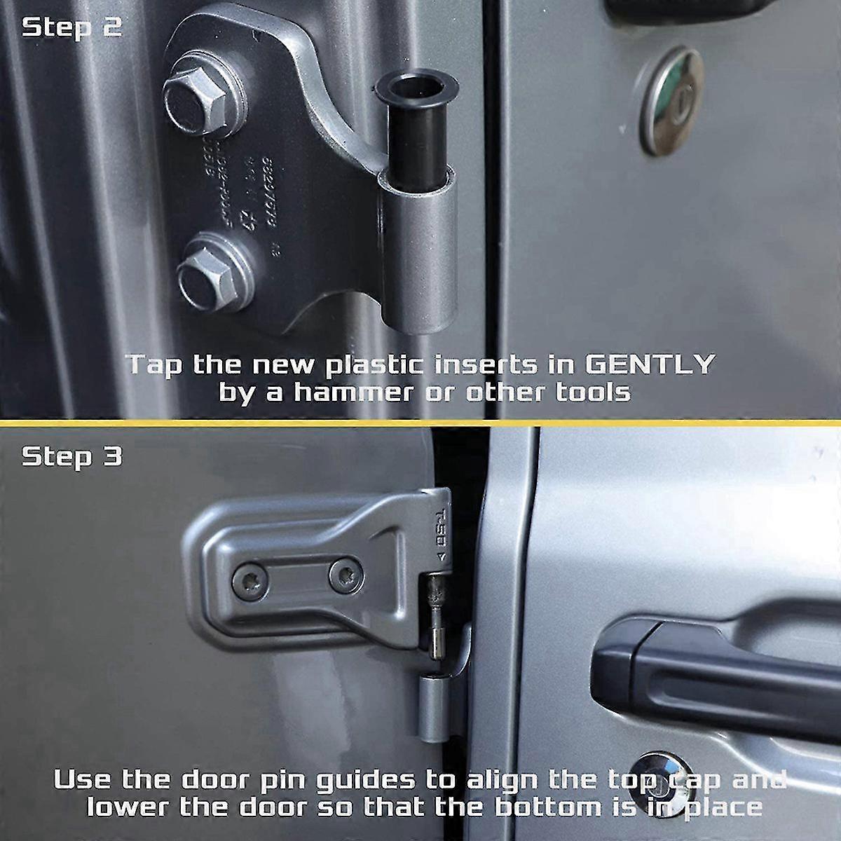 Door Pin Guides & Door Hinge Nuts For Jeep Jk Jl 2007-2020 25 Pcs ...