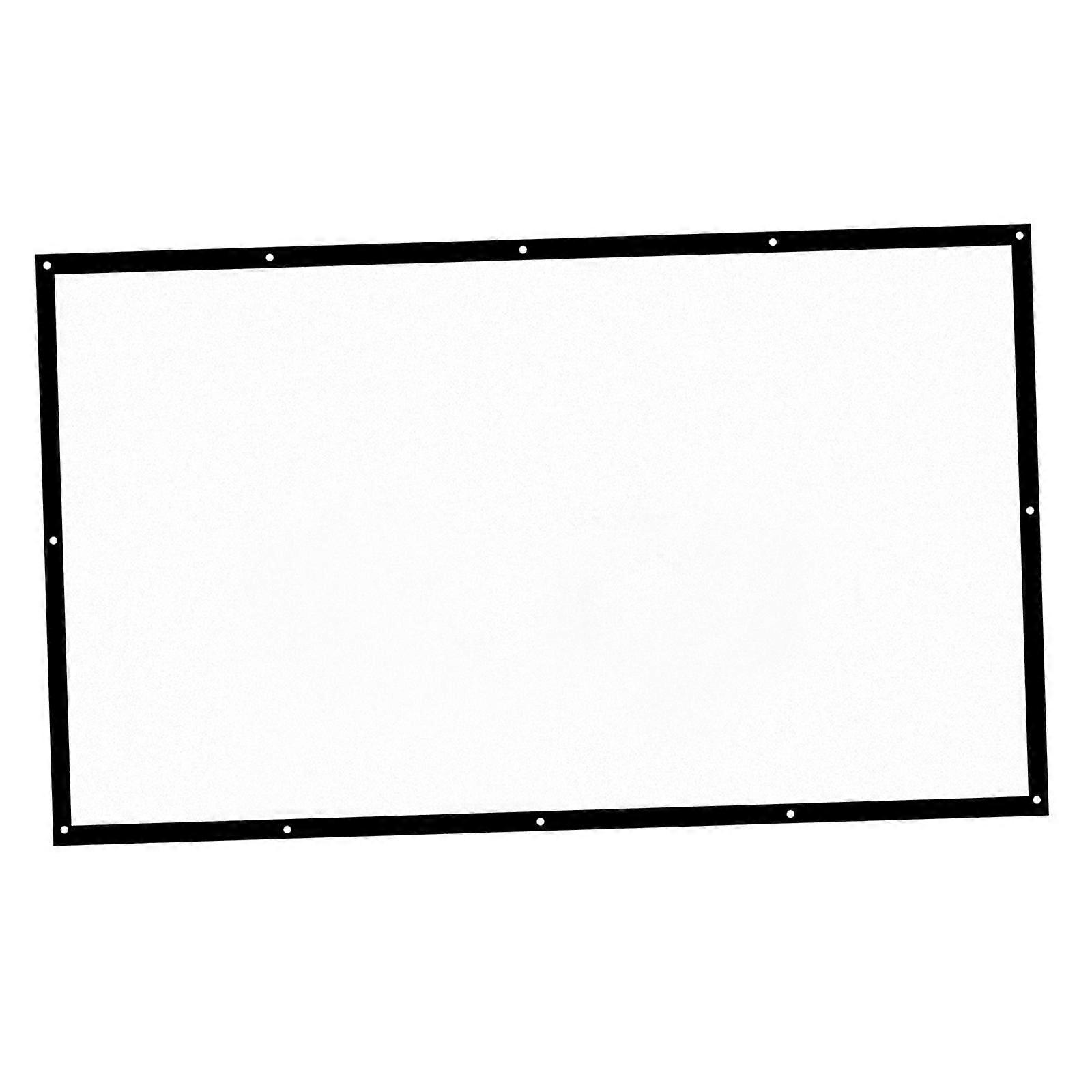 H150 150'' Portable Projector Screen HD 16:9 White Dacron 150 Inch ...