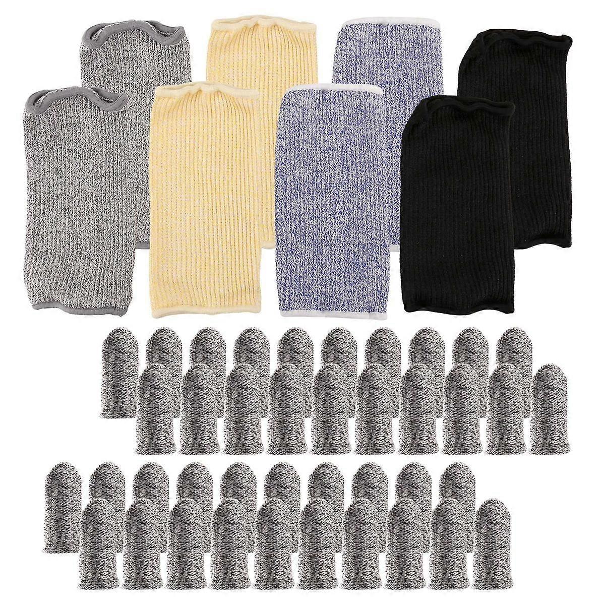 4Pair Cut Burn Resistant Sleeves Arm Protection Sleeves Forearm ...