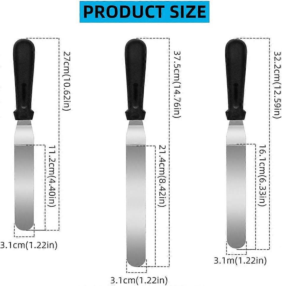 Stainless Steel Bent Pastry Spatulas, Angled Pastry Spatula, Angled ...