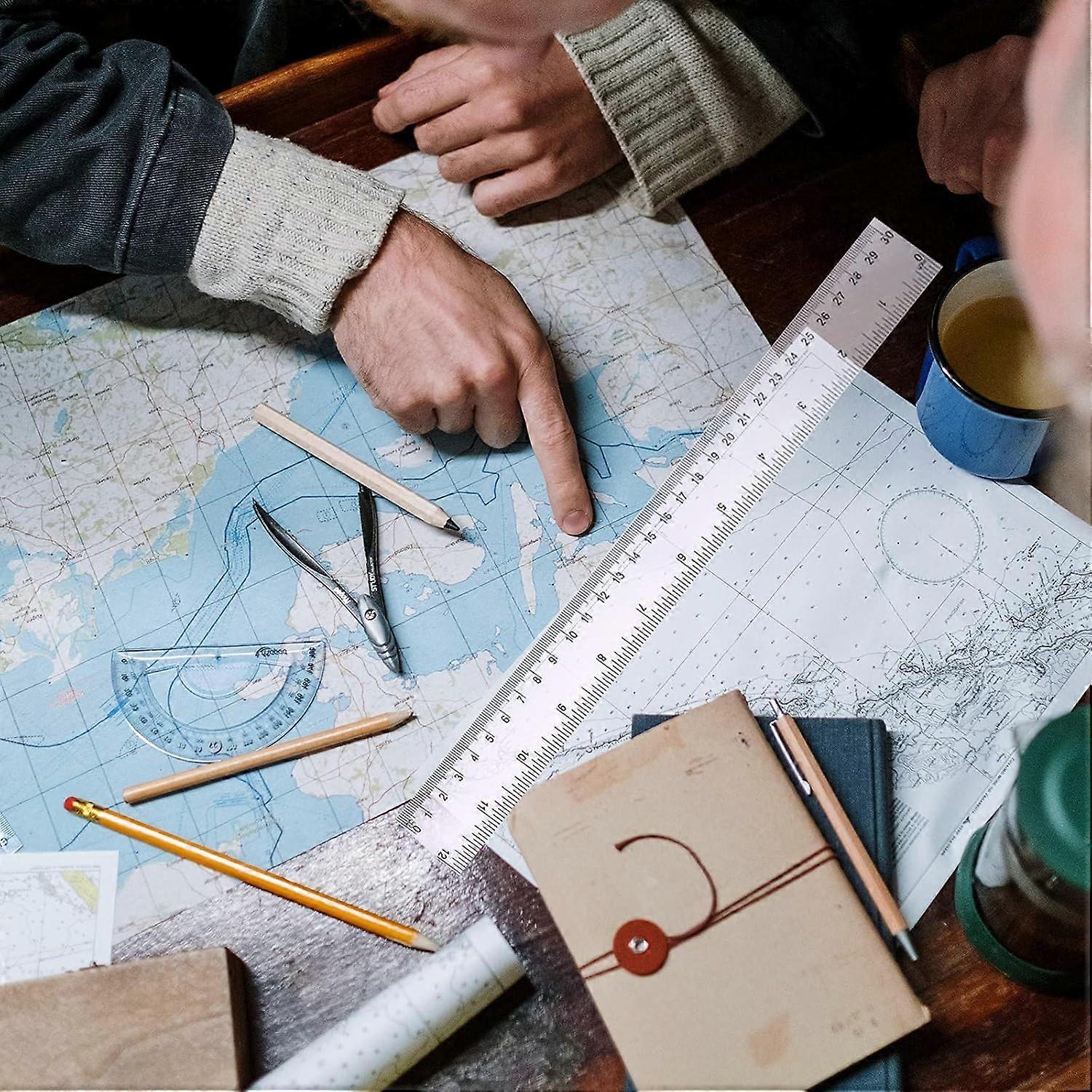 30cm Ruler Multipack Clear Ruler Plastic Rulers 12In Shatter Resistant ...