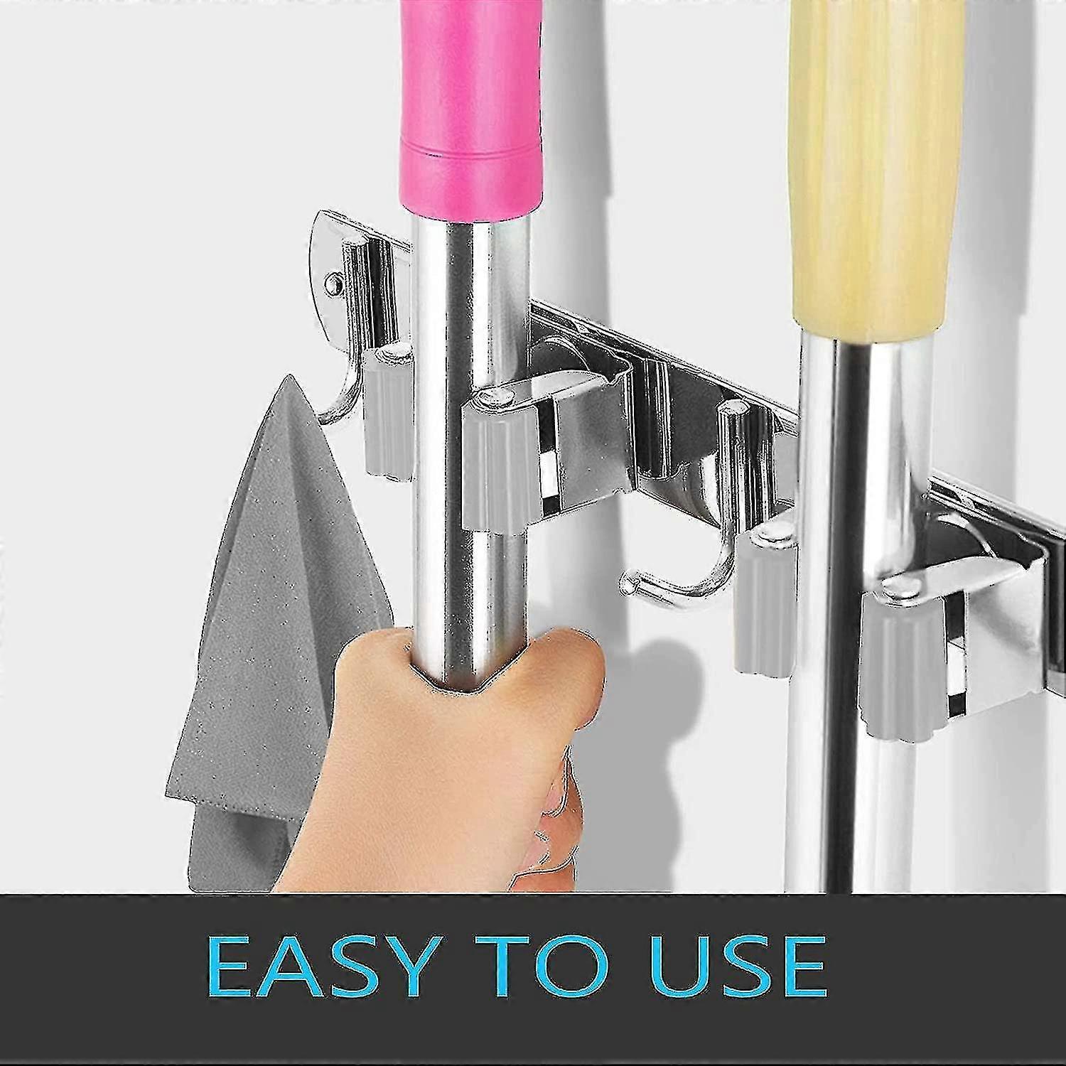 Stainless Steel Broom Hange Broom And Mop Holder Wall Mounted, Broom ...