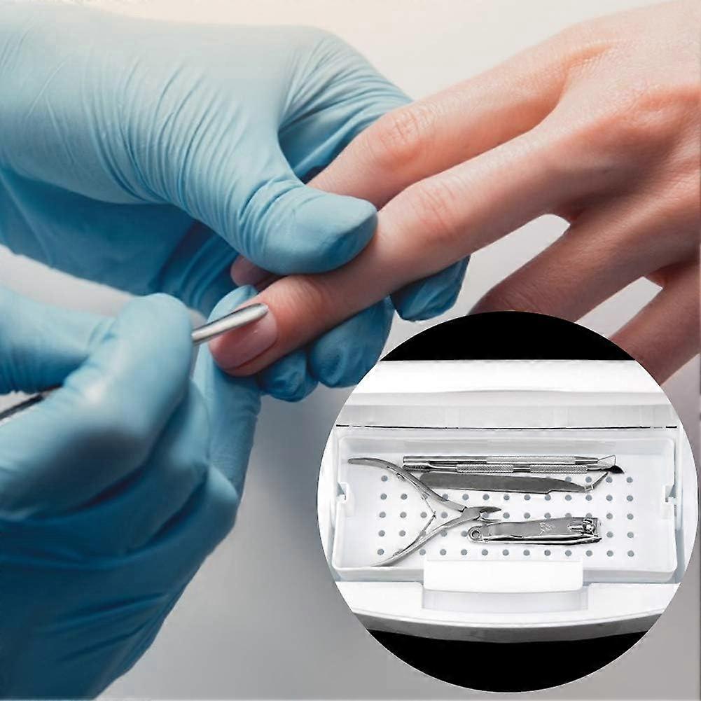 Nail Tools Sterilizer Tray, Clean Plastic Sterilizer Storage Box Nail ...
