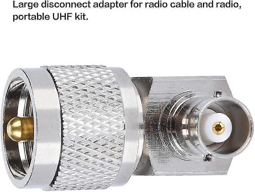 CB Radio Adapter, UHF PL-259 Male to BNC Female Coaxial RF Adapter ...