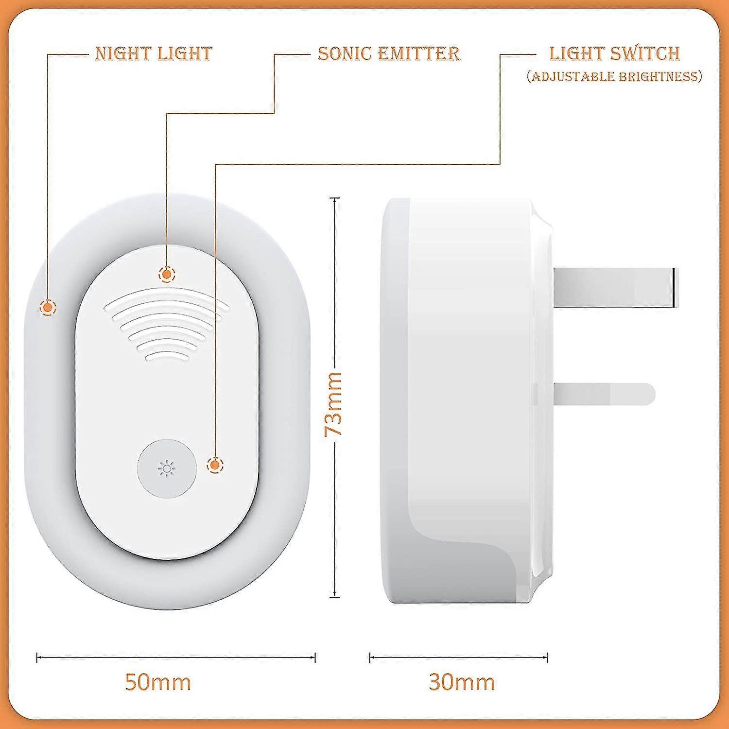 Pest Repellent, 4 Pack Insect Repeller With Led Night Light, Safe And ...