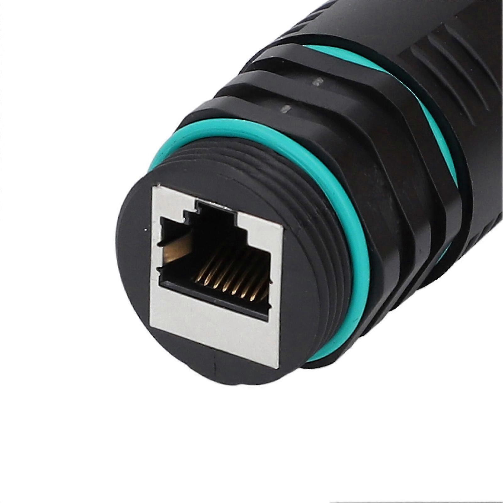 RJ45 Ethernet Connector Female to Female IP68 Waterproof Cat3 Network ...