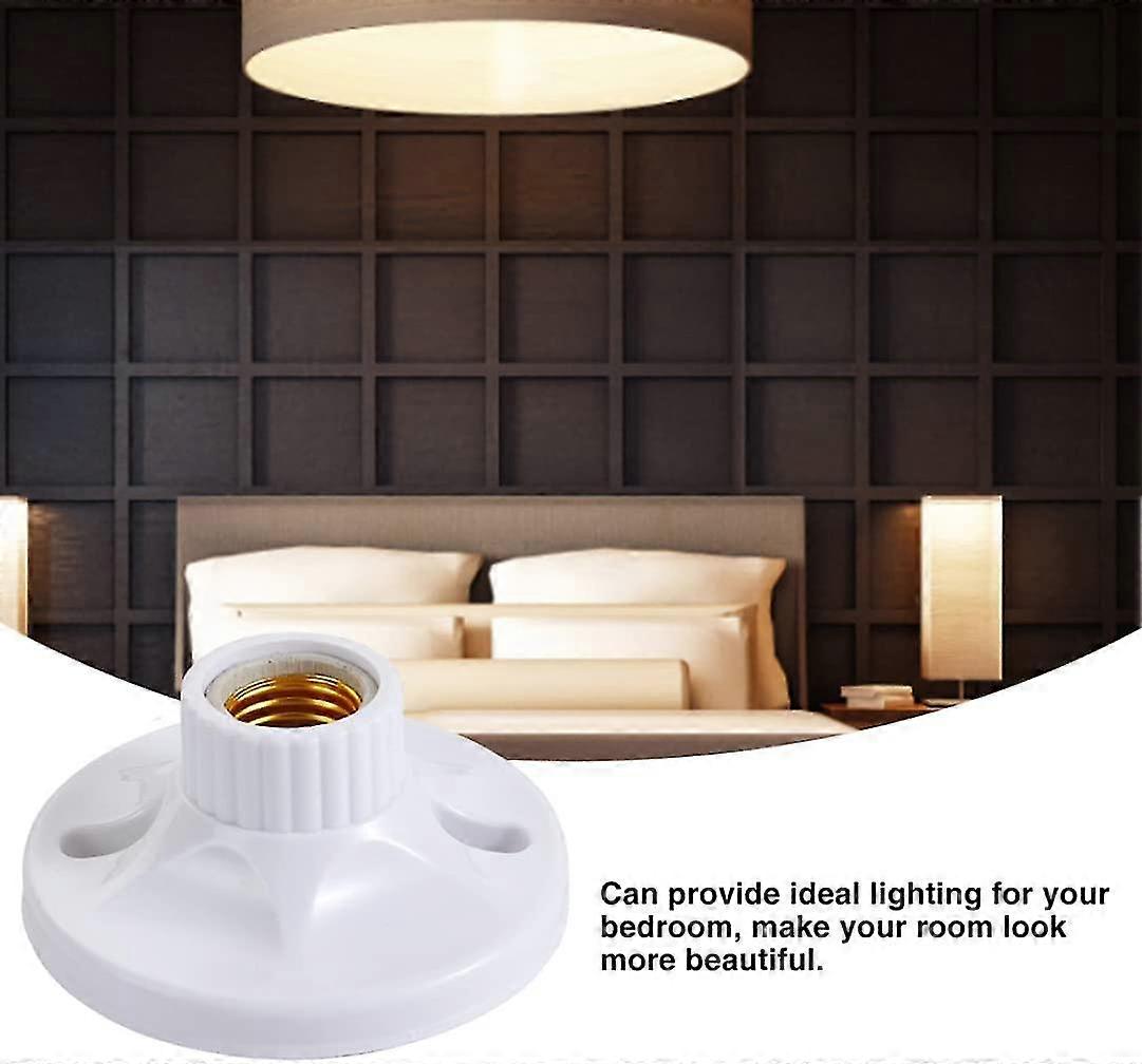 4pcs E27 Screw Cap Socket White Ceiling Light Lamp White Ceramic Light ...