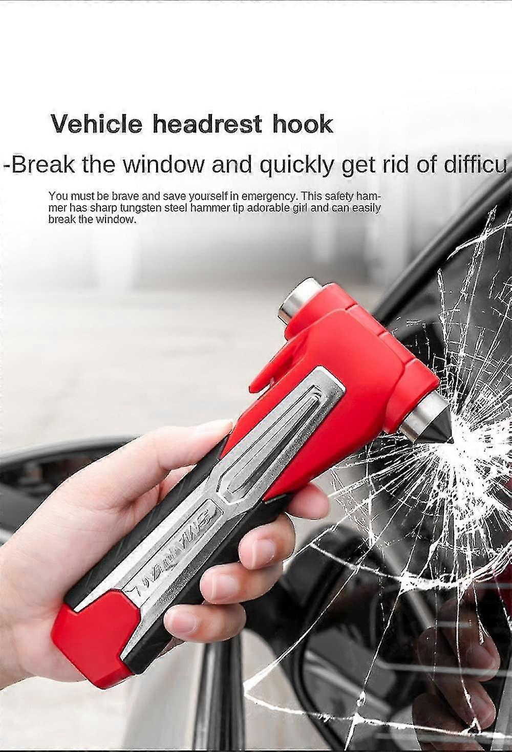 Portable Car Safety Hammer, Premium Tungsten Steel Car Hammer | Fruugo UK