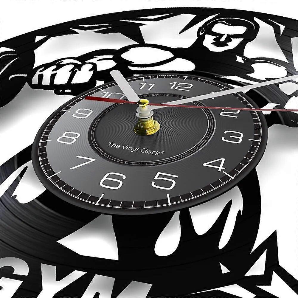 NO PAIN NO GAIN GYM Wall Clock Fitness Vinyl Record Wall Clock ...