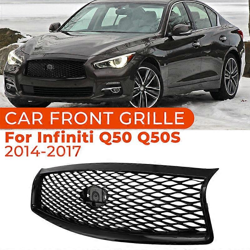 Car Front Grille Racing Grill Replacement Body Kit Upper Bumper Hood ...