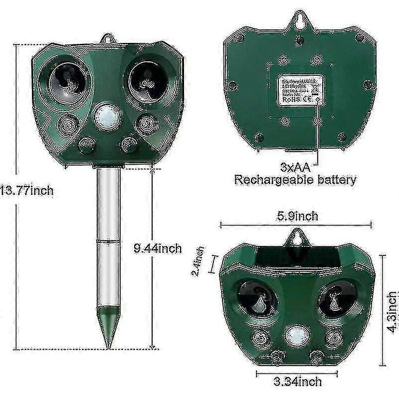 Ultrasonic Cat Repeller, Cat Scarer Repeller, Ultrasonic Scarer ...