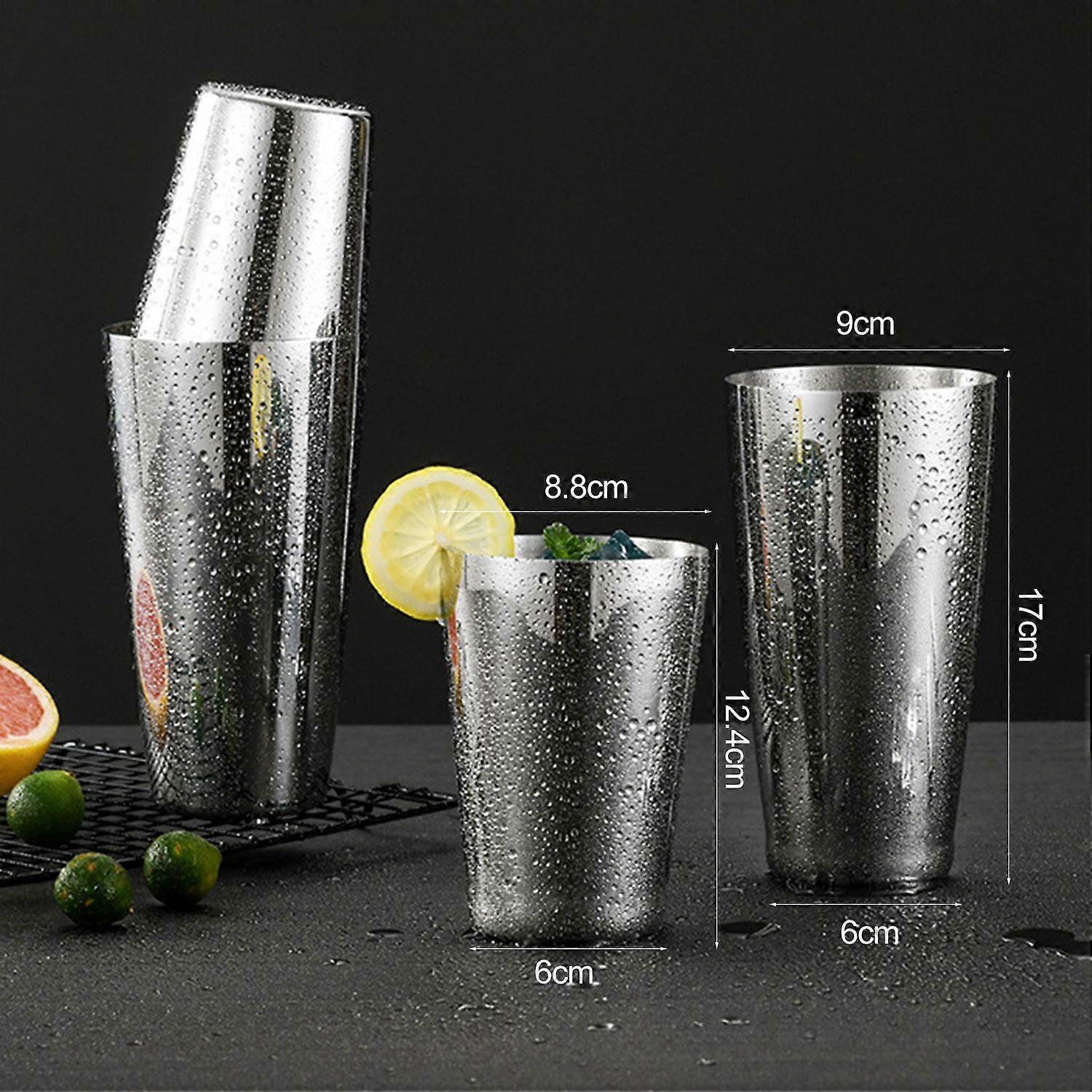 1 Set 1370ml Cocktail Shaker Leak-Proof Stainless Steel Wine Shaker Two ...