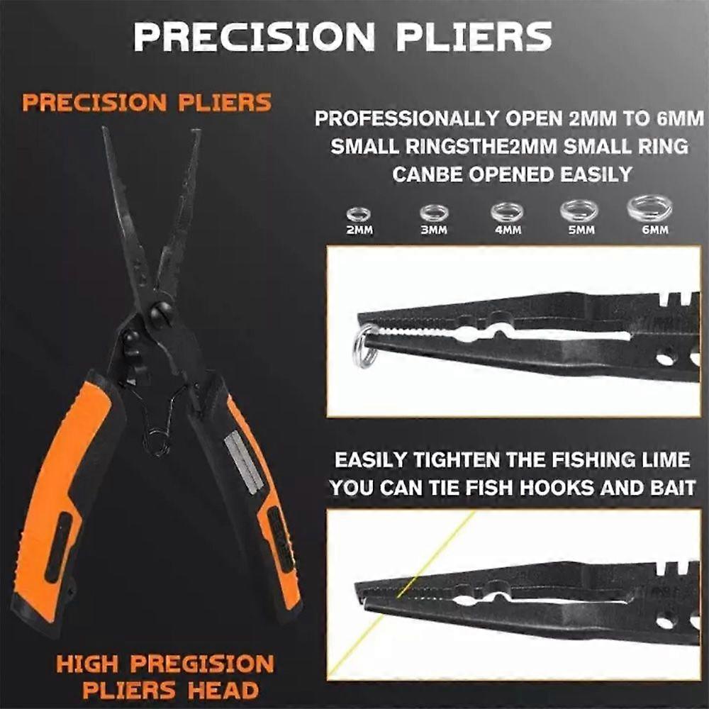 Multifunctional Fishing Pliers,Upgraded Muti-Function Hook Remover and ...