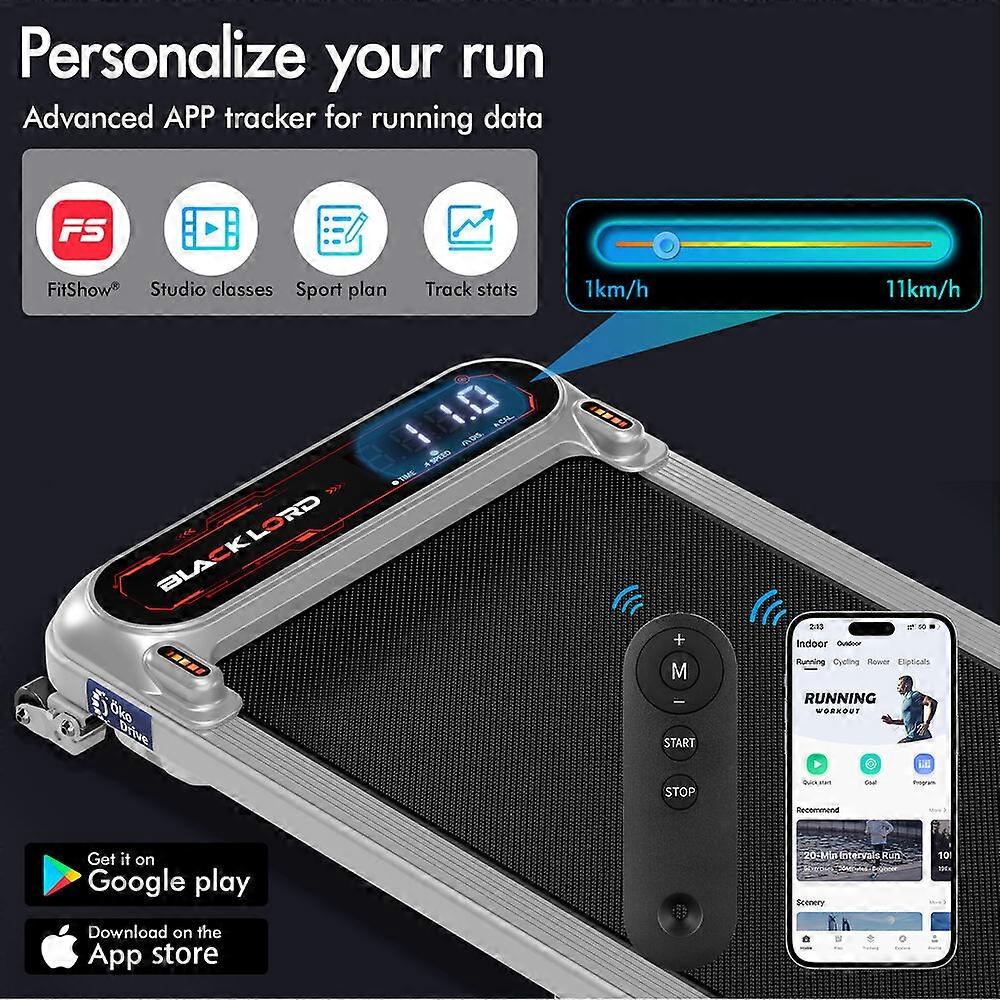 BLACK LORD Walking Pad 3.0HP, Treadmill for Home, Under Desk Treadmills ...