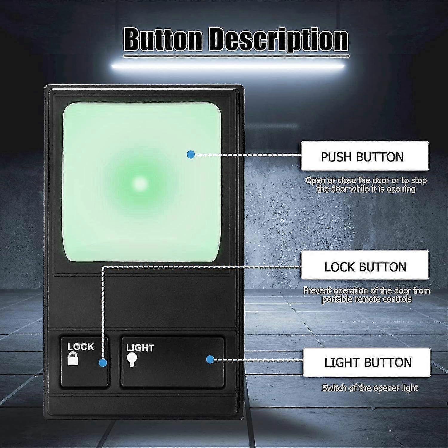 Upgrade Garage Door Keypad Control Panel & Wall Button for Liftmaster ...